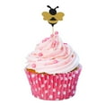 Yage 36pcs Paper Cupcake Topper Adorable Bee Cake Pick Dessert ...