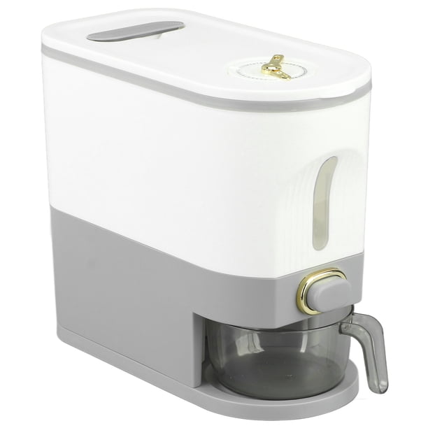 Rice Storage Bin,Rice Dispenser Transparent Sealed Rice Container Grain ...