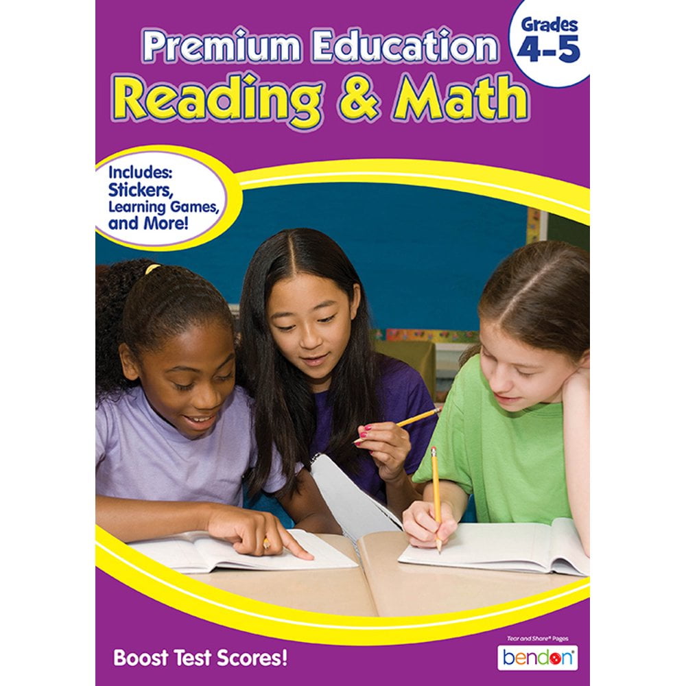 Bendon Publishing 80 Page Math/Reading Grades 4 & 5 Premium Workbook ...