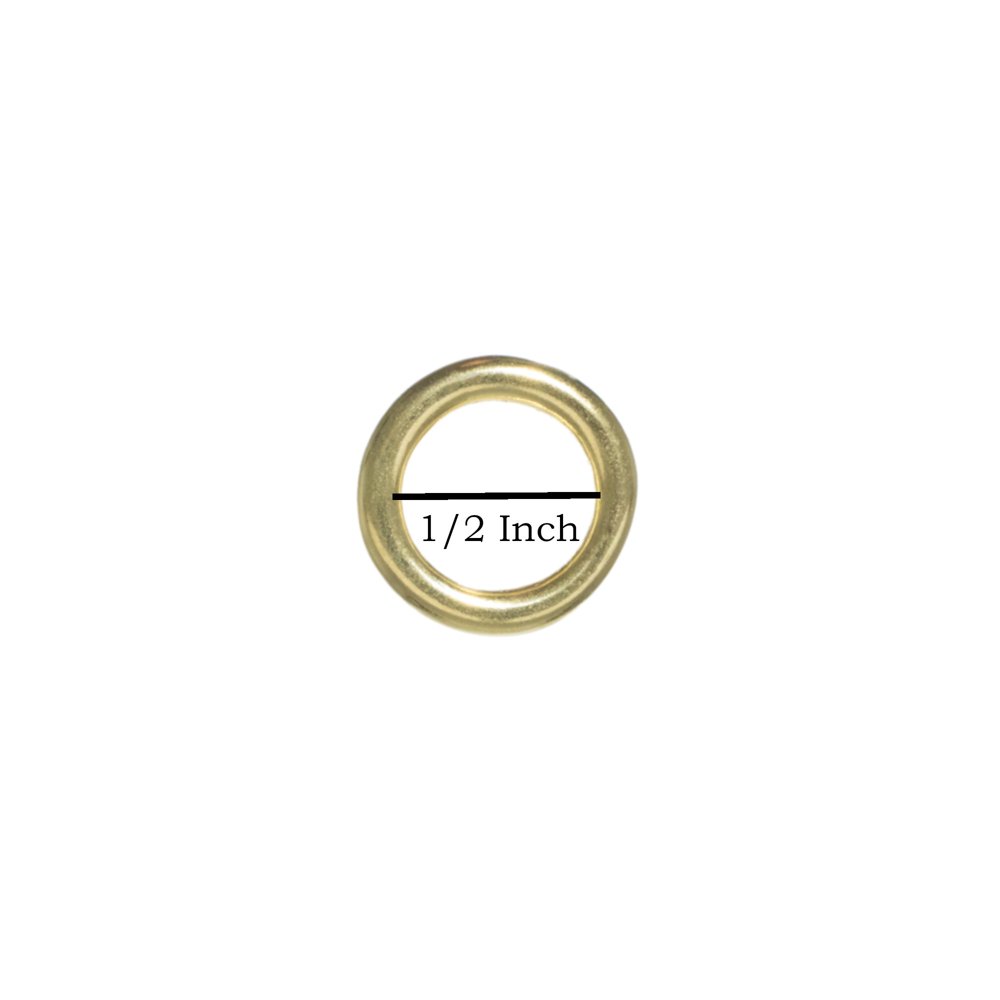 Craft County Brass O-Rings – Inside Diameter Size Options (1/2, 3/4, 1 ...
