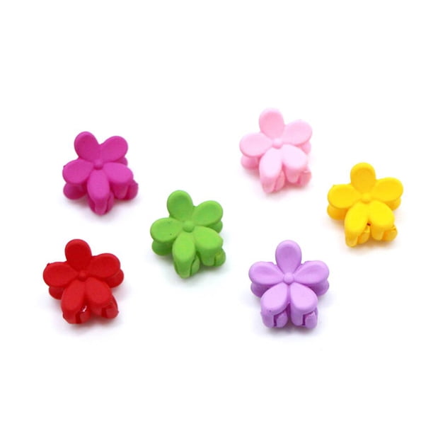 5PCS Baby Girls Small Hair Claw Cute Candy Color girl hair clip Hair ...