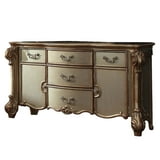 ACME Vendome Hand-Crafted Dresser, Gold Patina and Bone, Made of ...