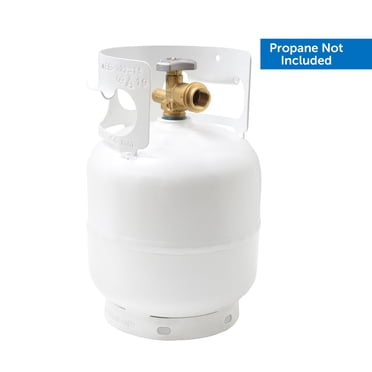 Flame King 3LB Empty Steel Propane Tank LP Cylinder with Built-in Gauge ...