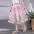 Curuila Toddler Girls Tutu Skirt Mardi Gras Flowers Embroidery Mesh ...