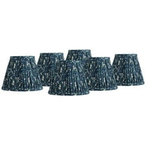 Springcrest 4" Top x 6" Bottom x 5 1/2" High x 5 1/2" Slant Print Lamp ...