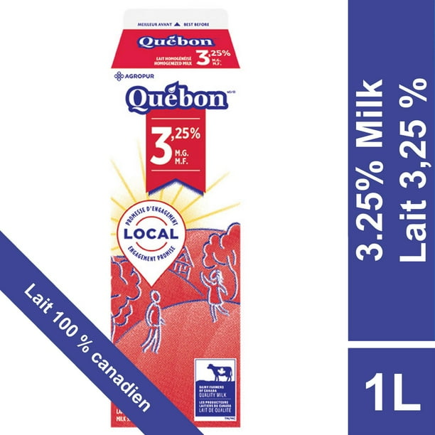 Québon 3.25% Milk, 1 L - Walmart.ca