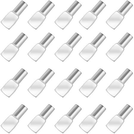 50pcs Shelf Support Pegs, Spoon Shape Shelf Bracket Pegs Metal Cabinet ...