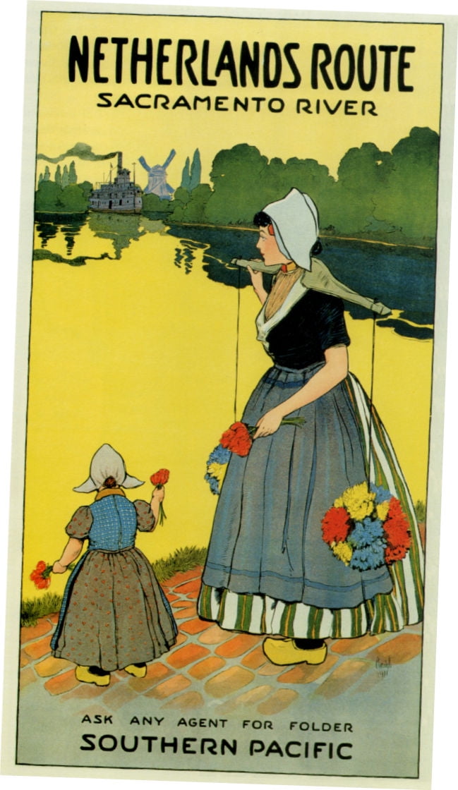 Netherlands Routes Poster 24In x36In Art Poster 24x36 Multi-Color ...