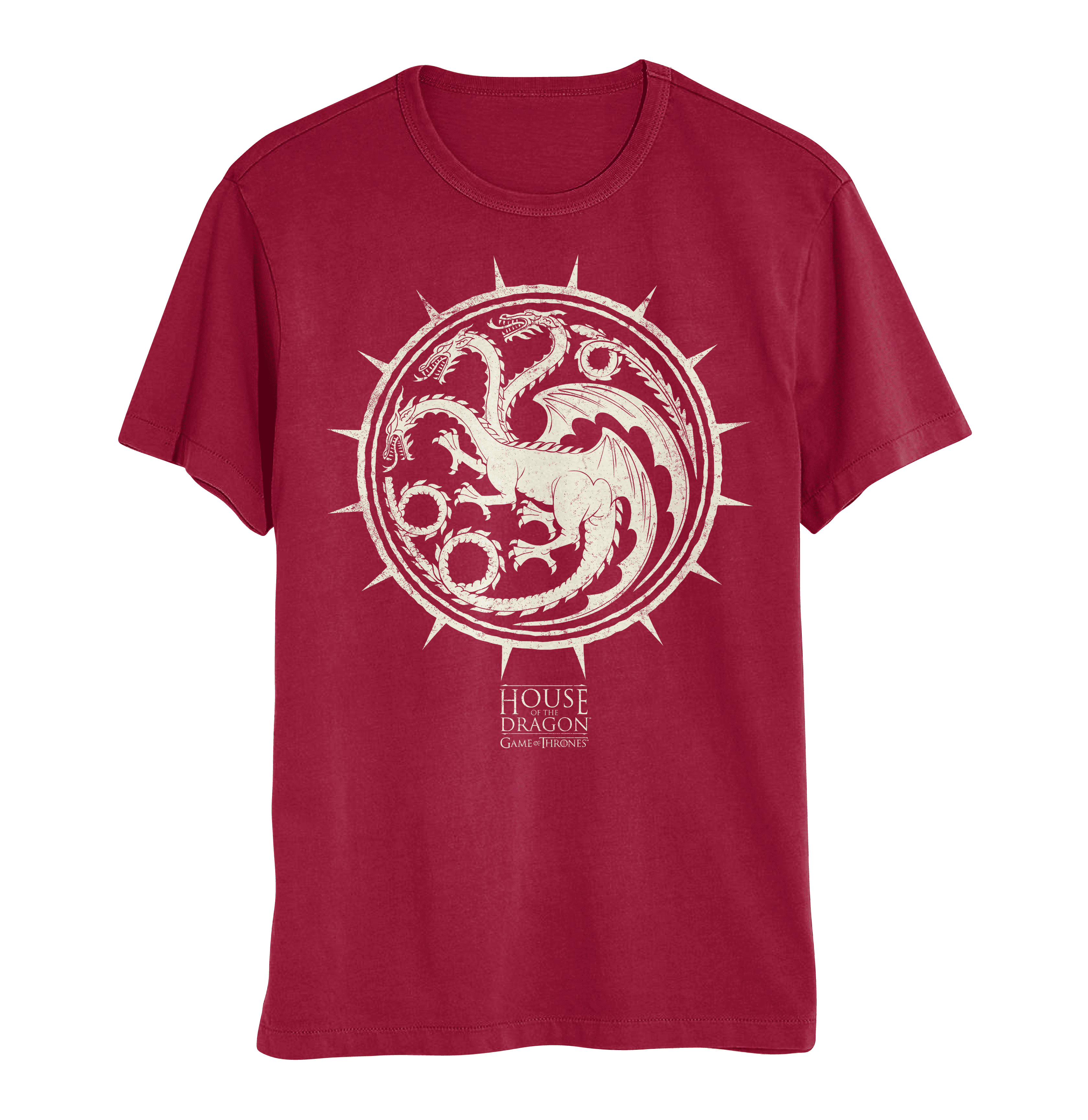 House of the Dragon Spikes Game of Thrones Targaryen Sigil Mens and Womens Short Sleeve T-shirt ...