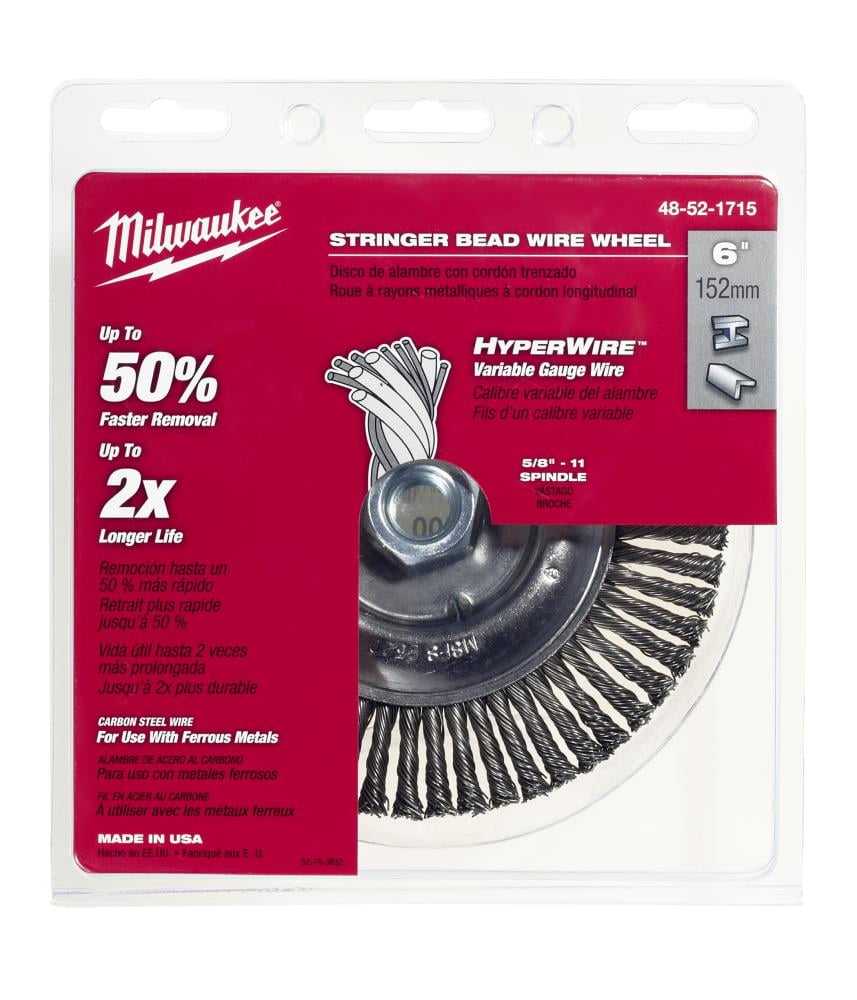 Milwaukee-48-52-1715 6 In. Carbon Steel Stringer Bead Wheel - Walmart.com