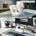 Acrylic Book Stand for Reading, Portable Book Holder for Desk, Angle ...