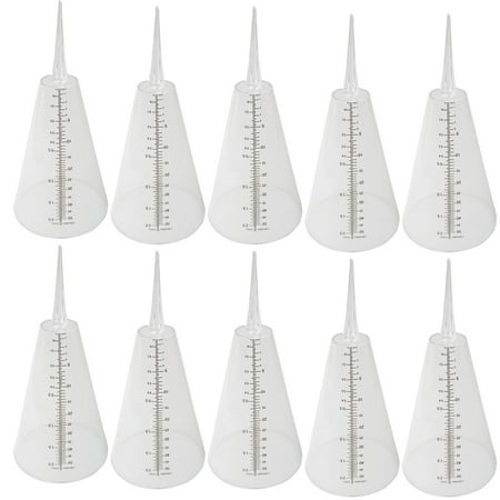 10Pcs Home Rain Gauge Clear Rain Water Meter Simple Rain Water ...