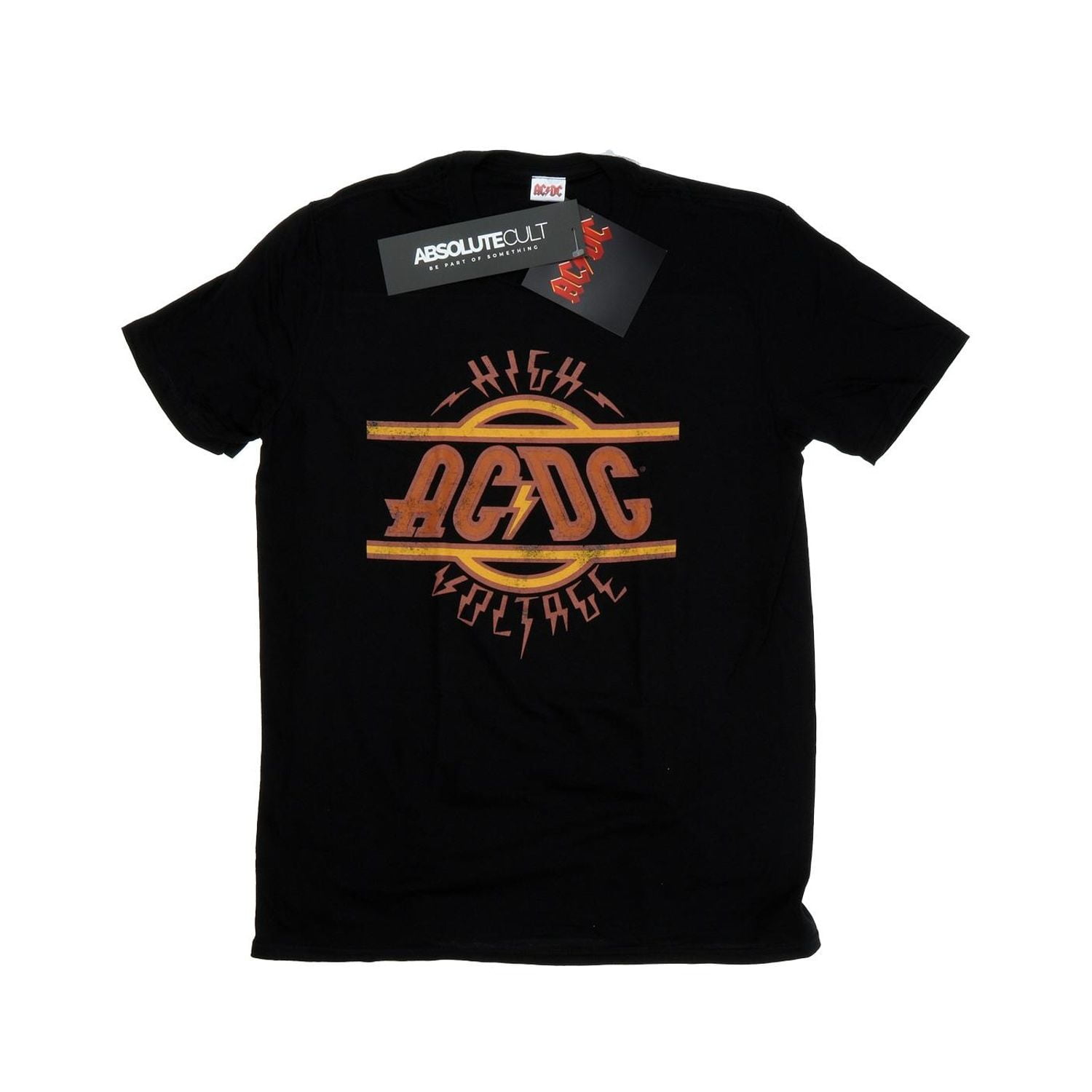 Click here for Acdc Ac/Dc Mens High Voltage Distressed Logo T-Shi... prices