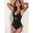 Eytino One Piece Swimsuits For Women Ribbed Tummy Control High Cut