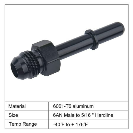 Newly Aluminum AN6-5/16 Automotive Fuel Filter Connector Fuel Adapter ...