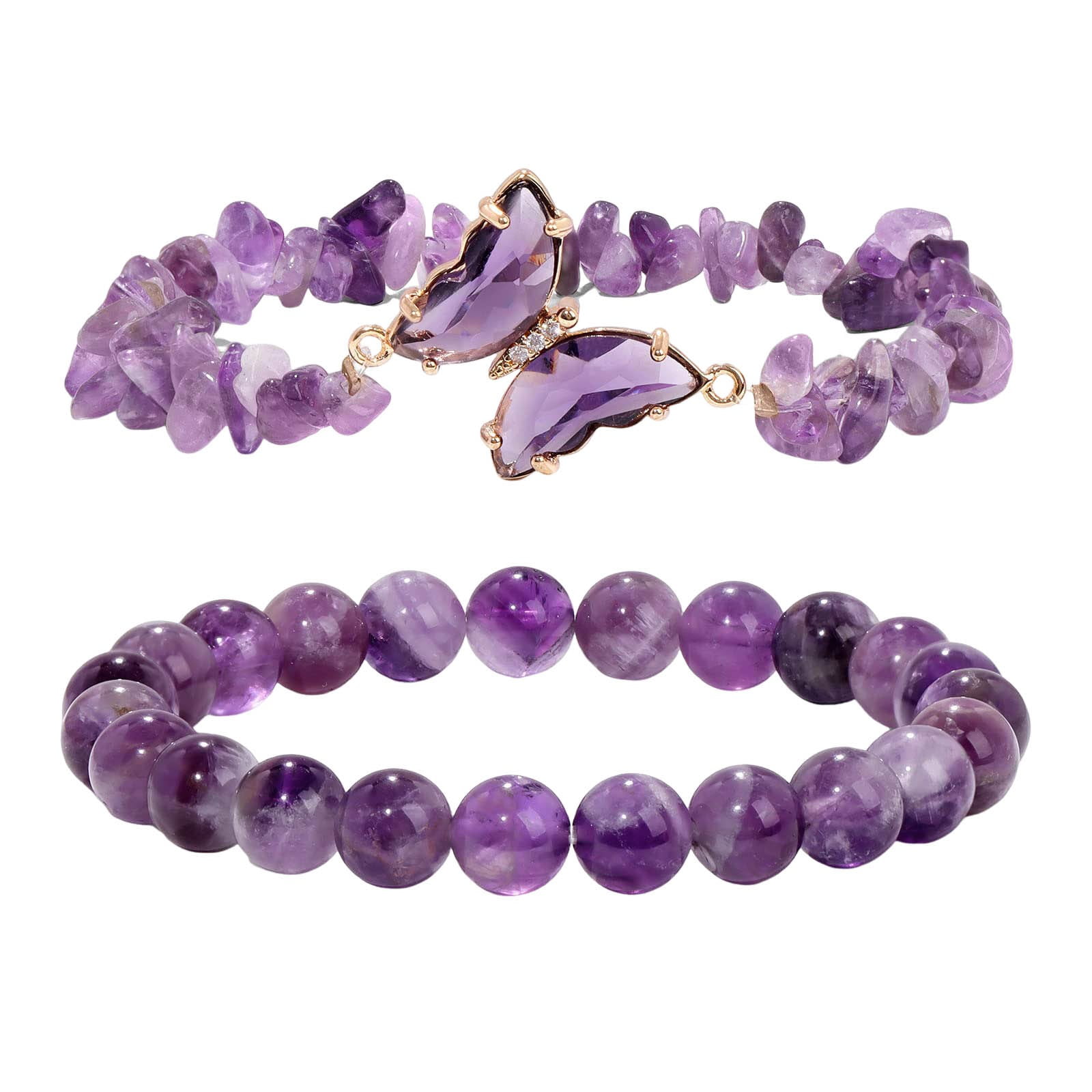 Click here for Zhefengff Bracelet For Women Amethyst Beaded Charm... prices