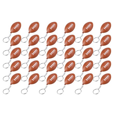 30 Pack Rugby Ball Keychains for Party Favors,Rugby Stress Ball,School ...
