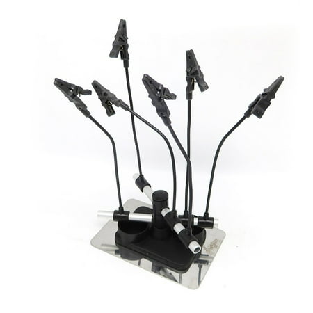 Six Alligator Clips Stand Spray Gun Parts Holders Airbrush Model Part ...