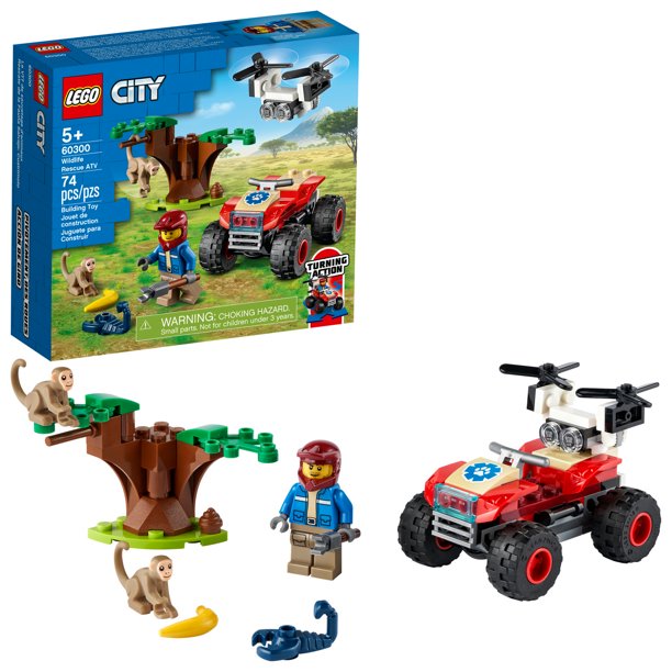 LEGO Wildlife Rescue ATV 60300 Building Set (74 Pieces) - Walmart.com