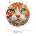 Stained Glass Effect 83‑Piece Acrylic Suncatcher Puzzle – 7.4 Inch DIY ...