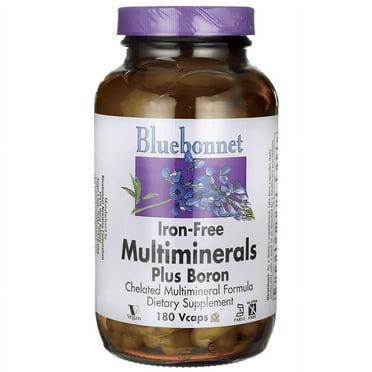 Bluebonnet Multi Minerals Plus Boron, With Iron, 180 Ct - Walmart.com