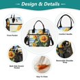 ALAZA Sunflowers Seaside Print Cooler Lunch Bag Insulated Reusable ...