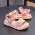 Abomasnow Girls Open Toe Double Hook and Loop Strap Sandals Butterfly ...