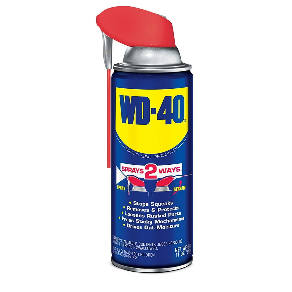WD-40 490040 Smart Straw 11 oz Aerosol 2 Way Spray Multi-Use Lubricant ...