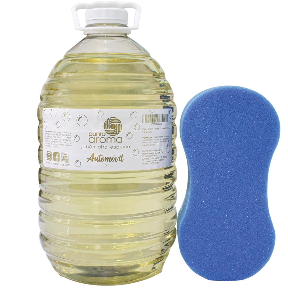 Shampoo para autos biodegradable - Jabón líquido Punto Aroma 5 litros ...