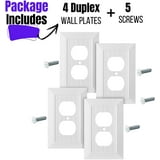Bates- Classic Beadboard Electrical Receptacle Wall Plate, 4 Pack ...
