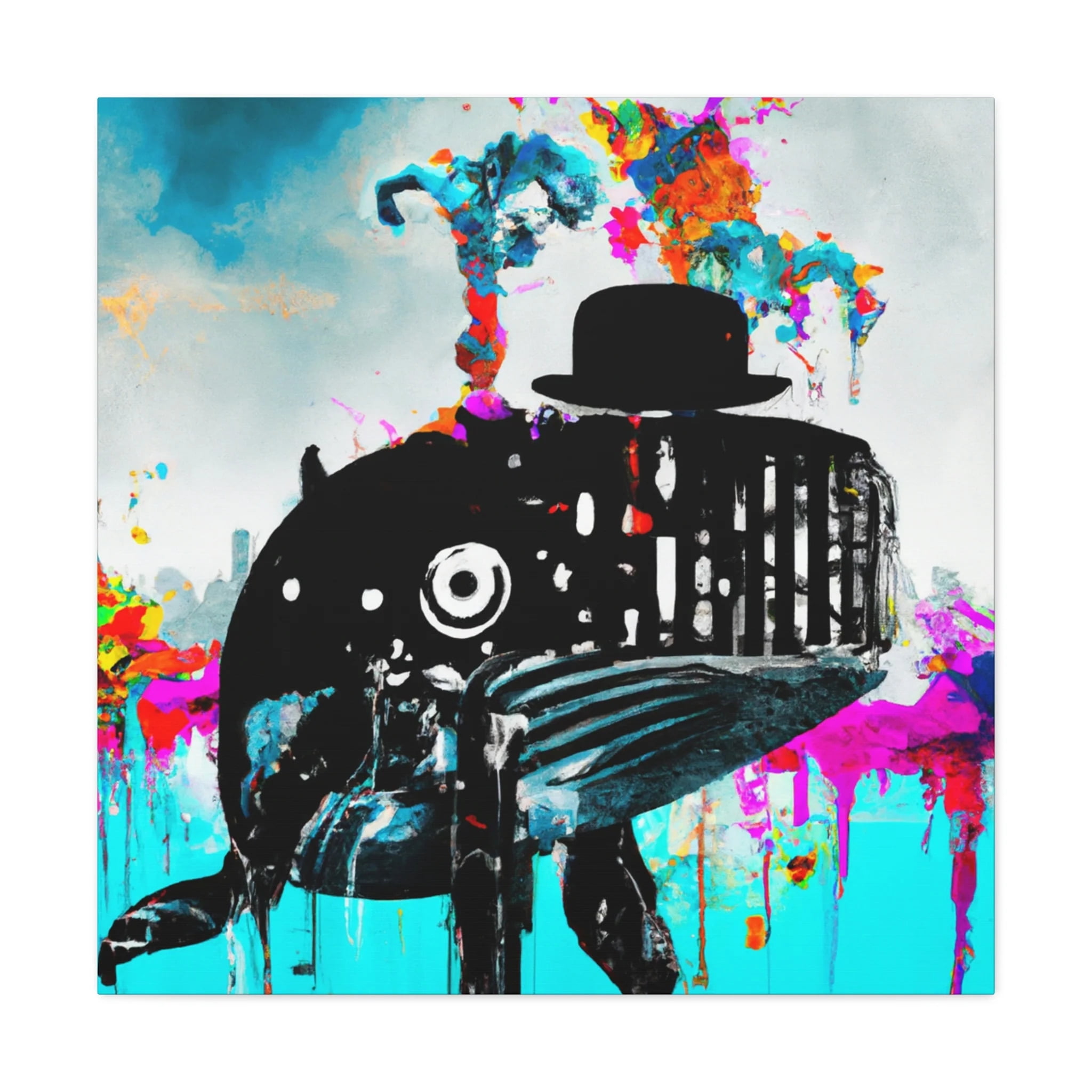 Steampunk Whale Mechanism - Canvas - Walmart.com