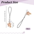 10Pcs Alloy Rhinestone and Resin Mobile Straps with Plastic Mobile ...