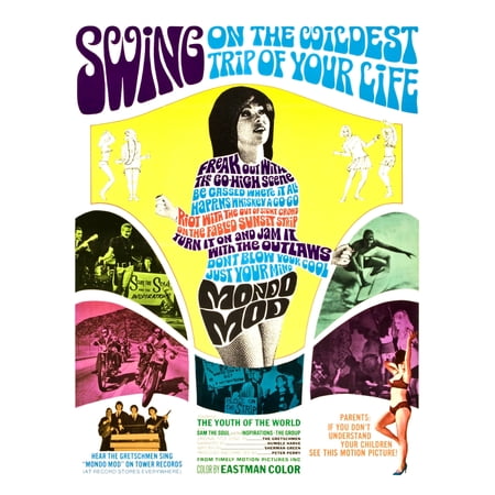 Mondo Mod Poster Art 1967 Movie Poster Masterprint (24 x 36) | Walmart ...