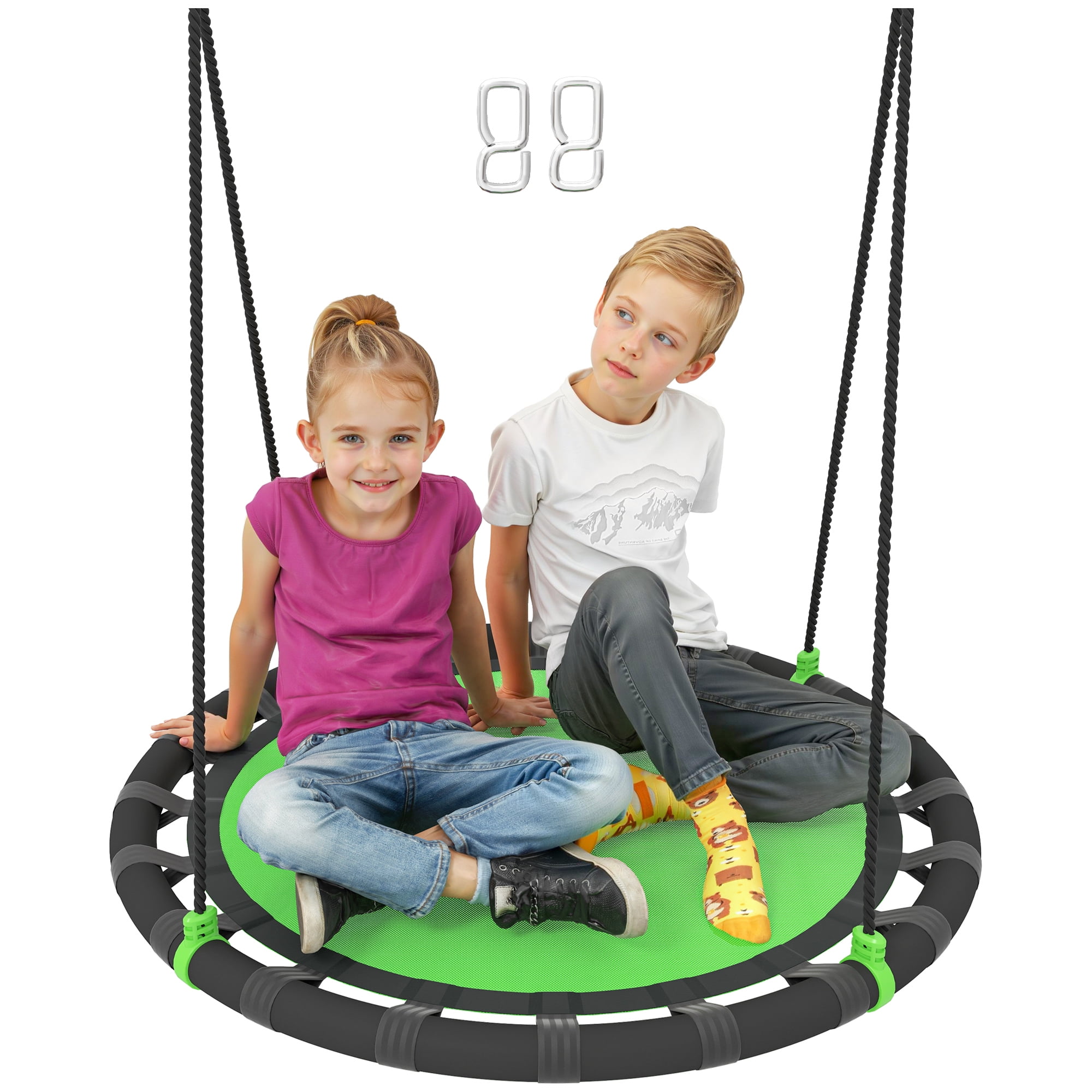 Click here for Qaba Saucer Tree Swing For Kids  39 Inch Round Fly... prices
