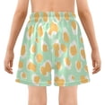 BZSMCE Swim Shorts Leopard Print Green Background Pattern For Quick-Dry ...