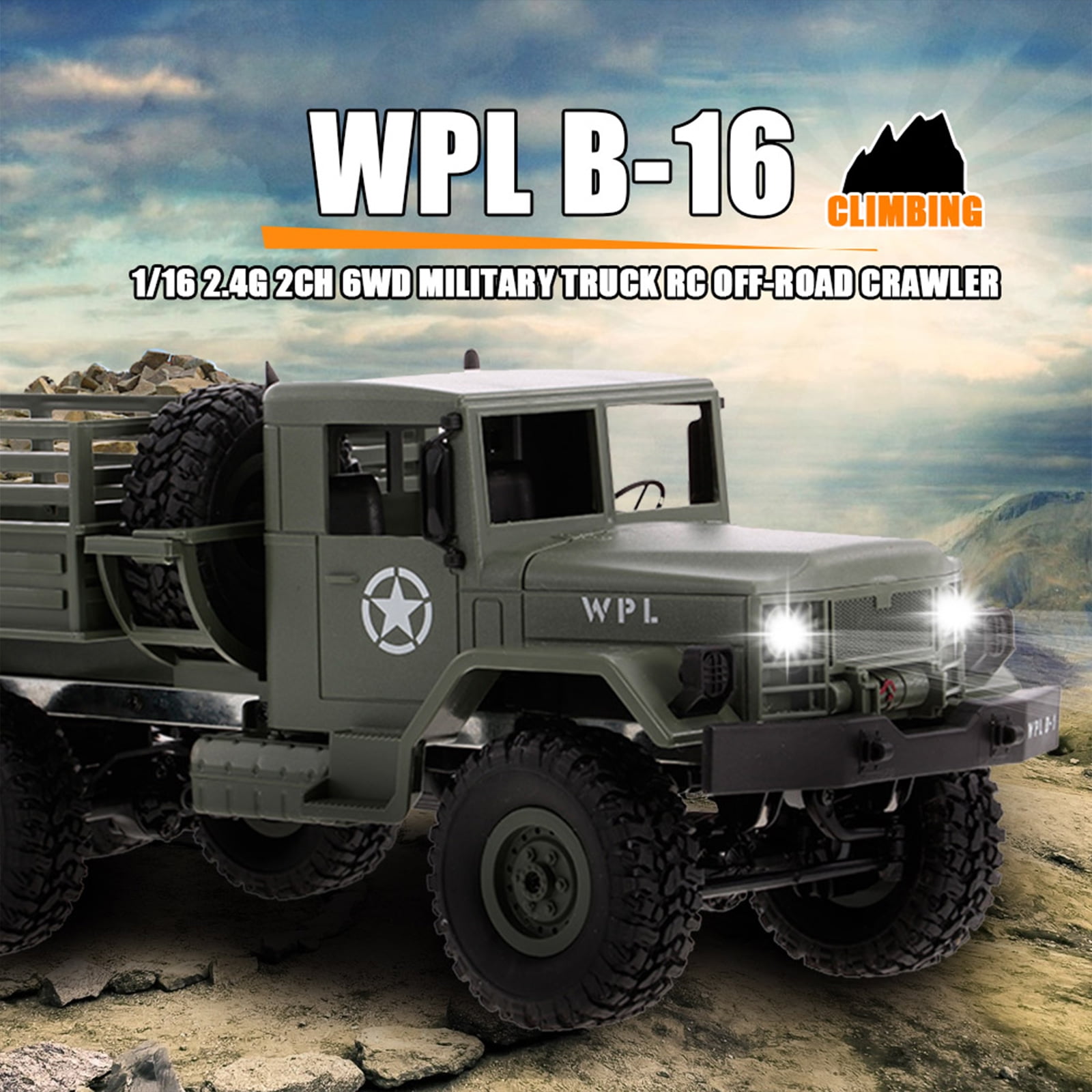 Labymos WPL RC Car 1/16 Rock Crawler | Walmart en línea