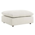 Modway Commix Down Filled Overstuffed Boucle Fabric Ottoman in Ivory ...