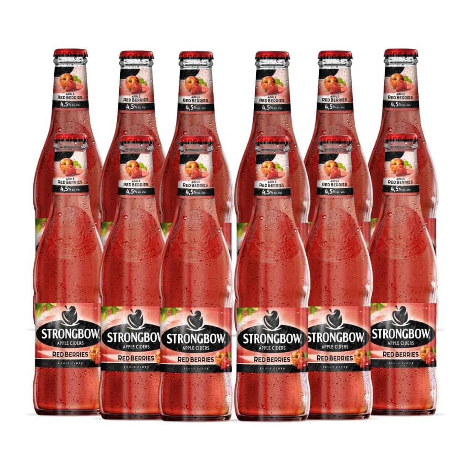 Pack de 12 Bebida alcohólica Strongbow Apple Ciders Red Berries 330 ml ...
