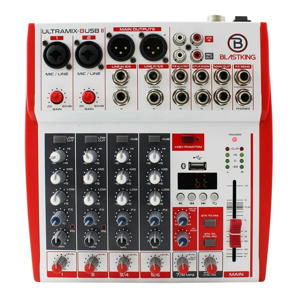 Mezcladora Blastking ULTRAMIX-8USB Estéreo Analóga 8 Canales | Bodega ...