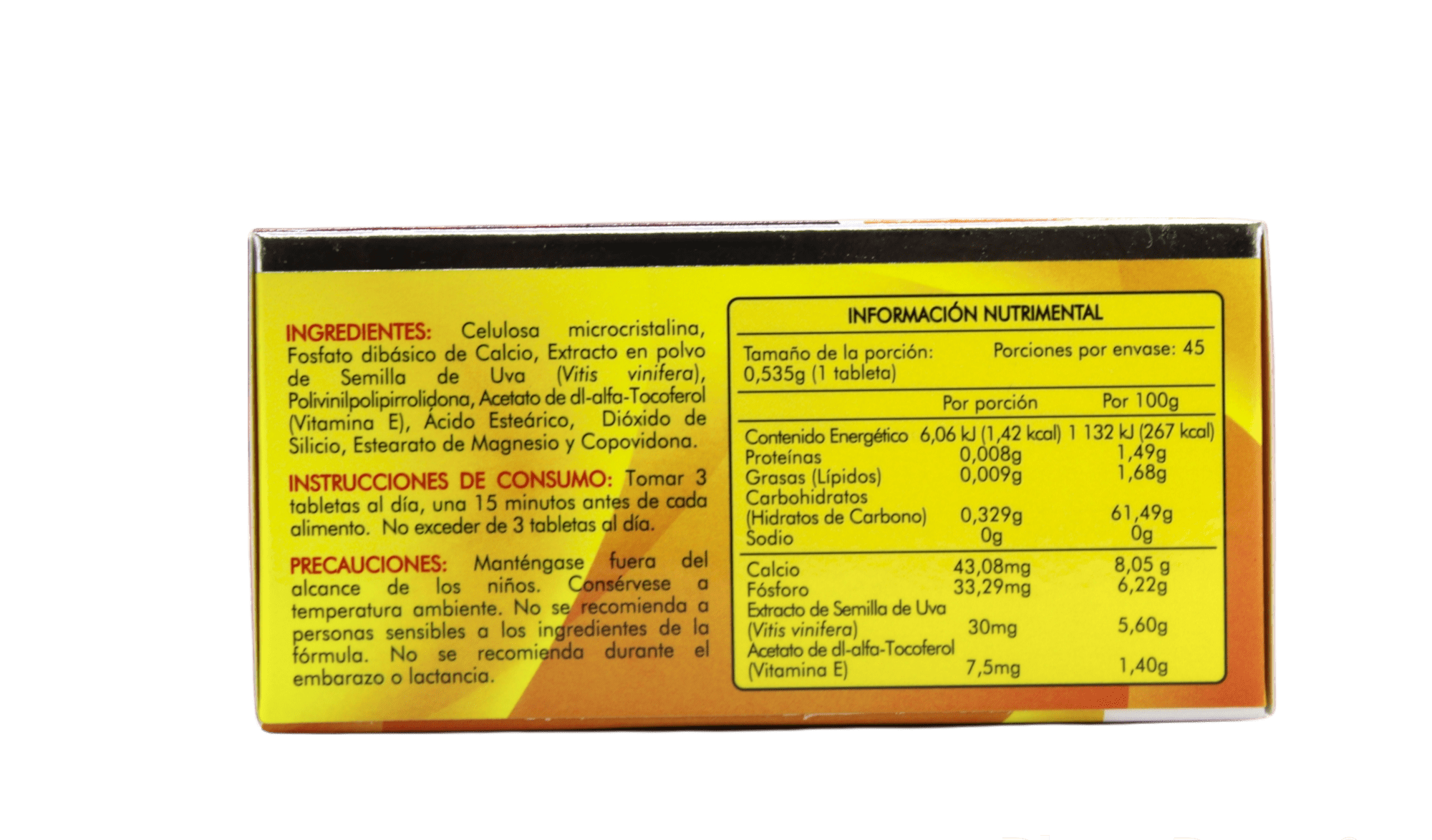 ALIDIA TAB 535 MG C/45 NATUREX TAB 535 MG C/45 | Bodega Aurrera en línea