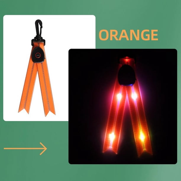 Clip On LED Flashing Light Waterproof High Visibility 3 Flashing Modes ...
