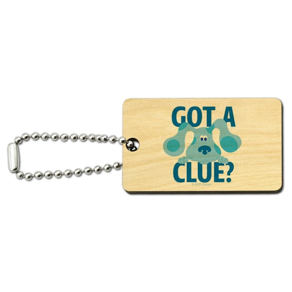 Blue's Clues Got a Clue Wood Wooden Rectangle Keychain Key Ring ...