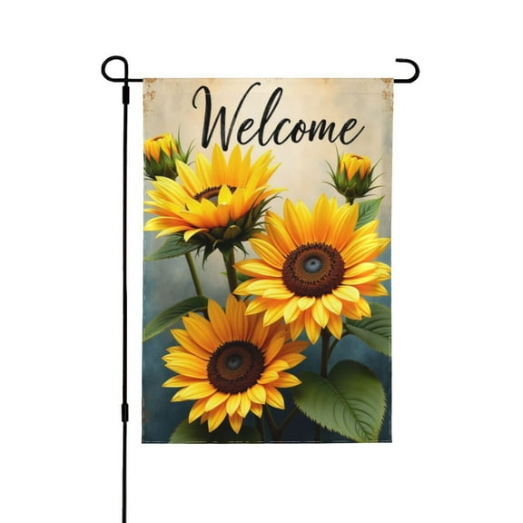 Dog Paw Heart Decorative House Flag - Welcome Guests Outdoor 28x40 Inch ...