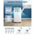 8000 BTU Portable Air Conditioner, 3-in-1 AC Unit with Cooling, Fan ...