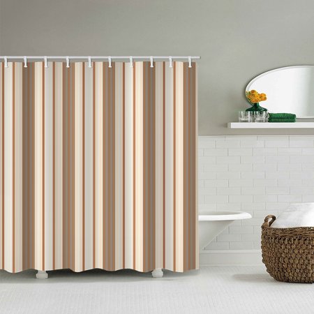 Shower Curtain Waterproof Polyester Fabric Bath Curtains 12 Grommet ...