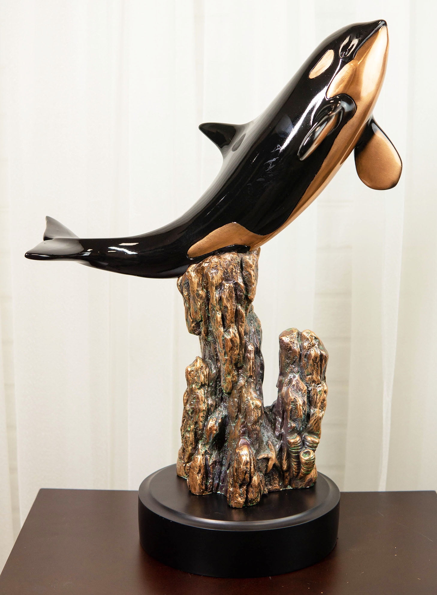 Ebros Large Nautical Marine Sea Orca Killer Whale Swimming By Coral ...