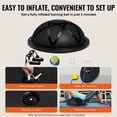 23-Inch Half Exercise Ball Trainer, 660 lbs Capacity Balance Ball with ...