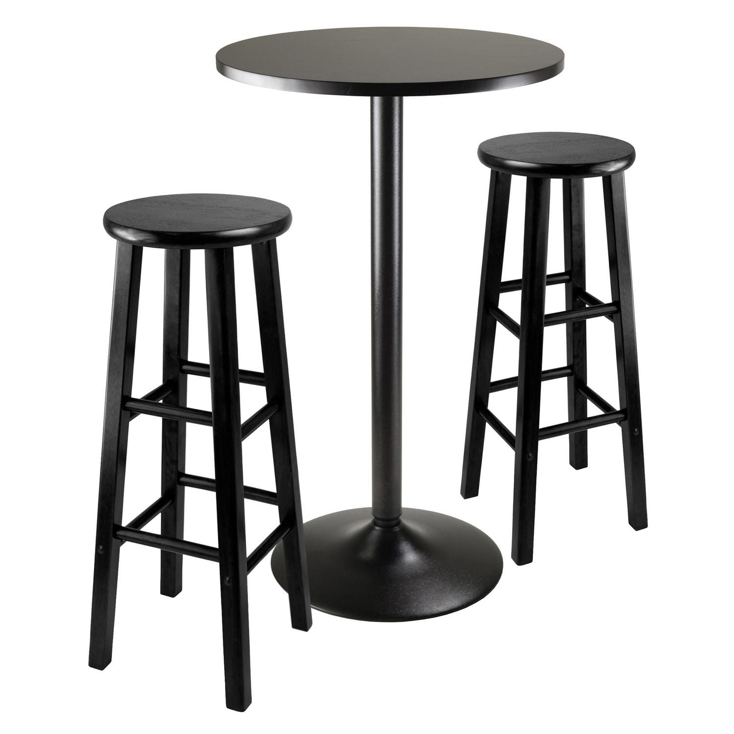 Click here for Winsome Obsidian 3-Pc Dining Set  Round Table & St... prices