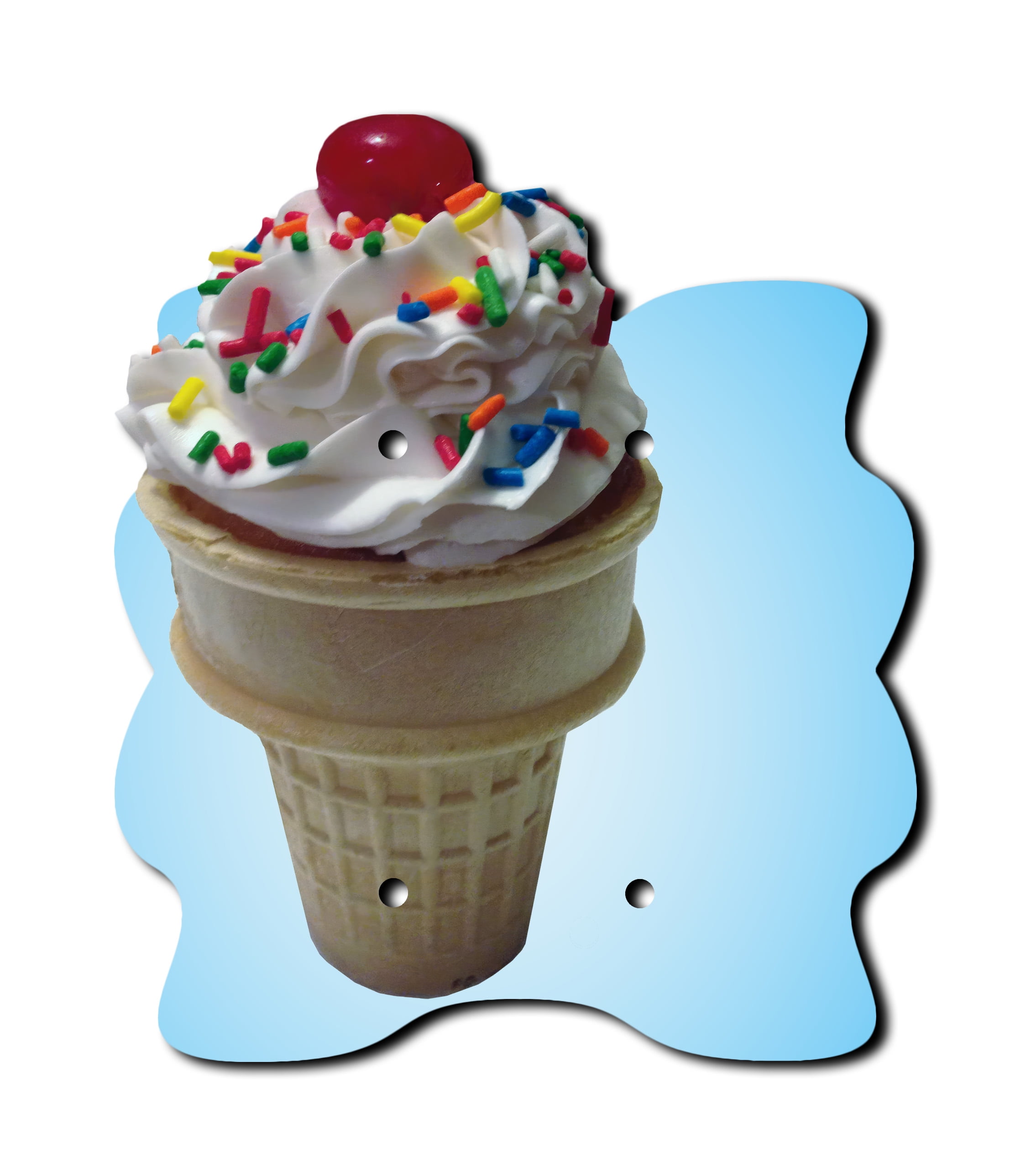Off The Wall Plates - Ice Cream Cone - Double Gang Blank Cover ...
