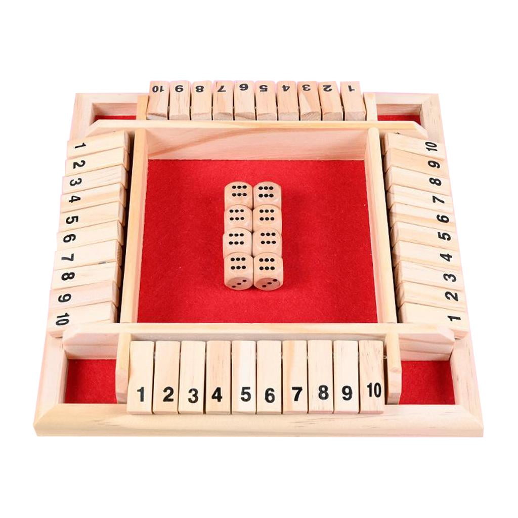 Click here for Segolike 4 Sided Shut The Box Wooden Dice Game Fam... prices